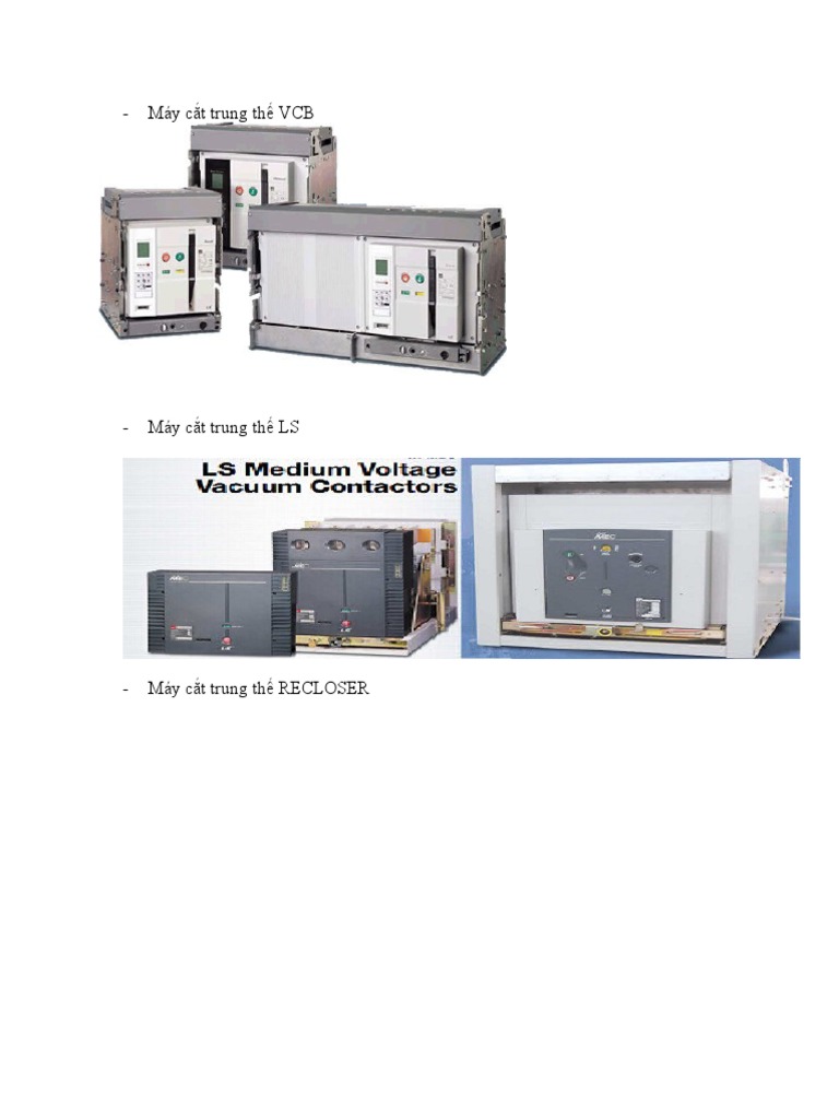 Máy cắt trung thế VCB | PDF