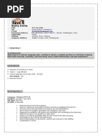 TCS Resume Format Guidelines | PDF | Résumé | Computing