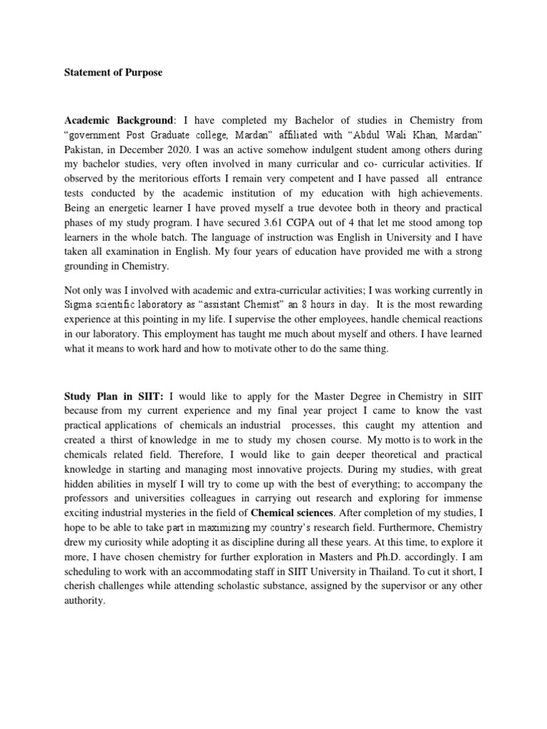 SIIT SOP | PDF | Chemistry | Learning