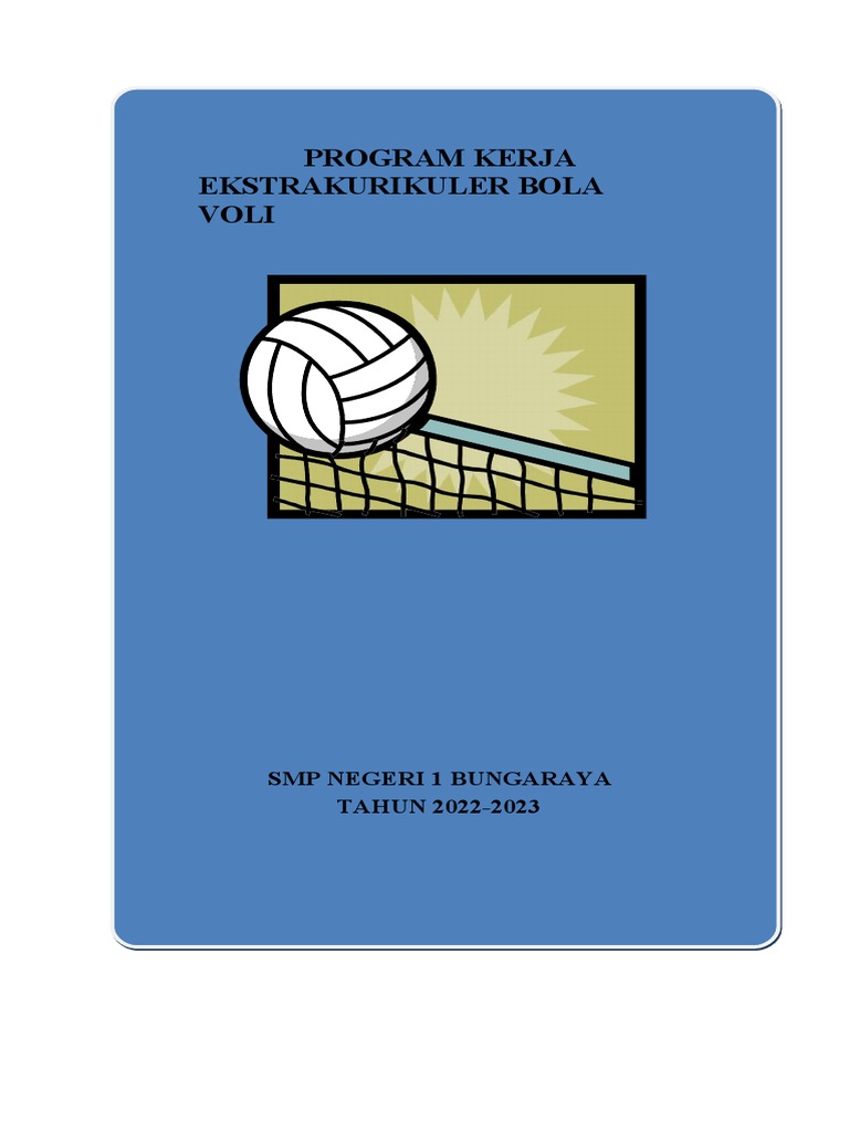 Program Kerja Ekstrakurikuler Bola Voli | PDF