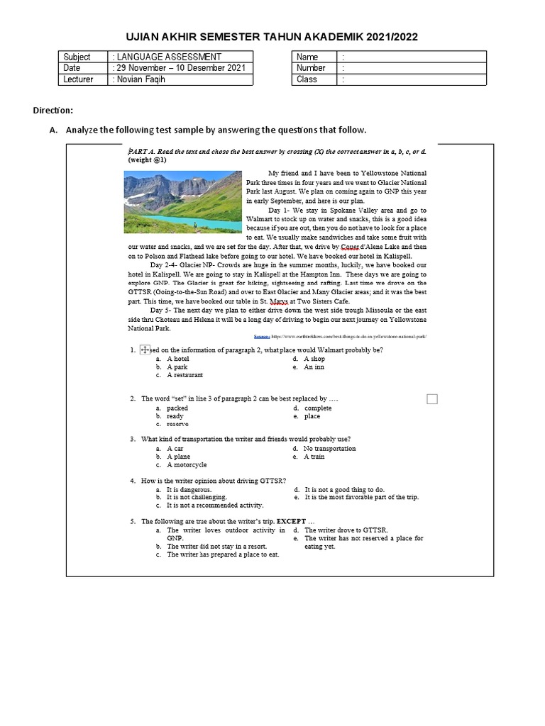 UAS - Language Assessment 2021 | PDF | Human Communication | Learning