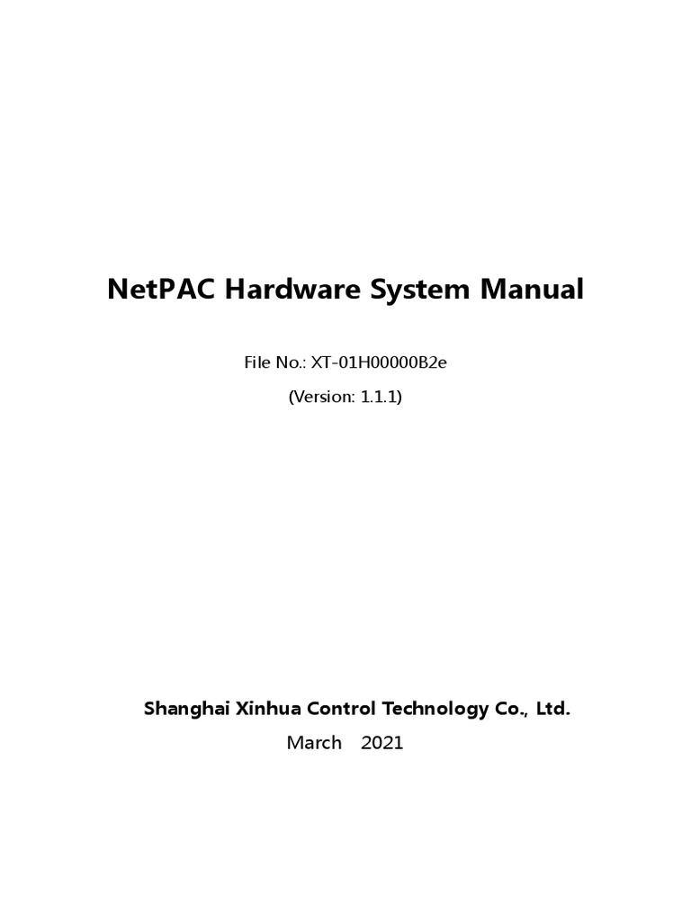 Comprehensive overview and technical specifications of the NetPAC hardware control system | PDF ...