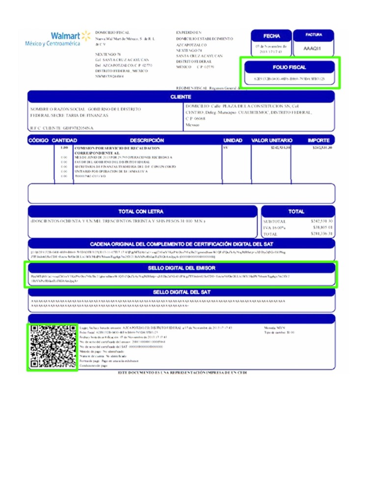 Factura Walmart | PDF