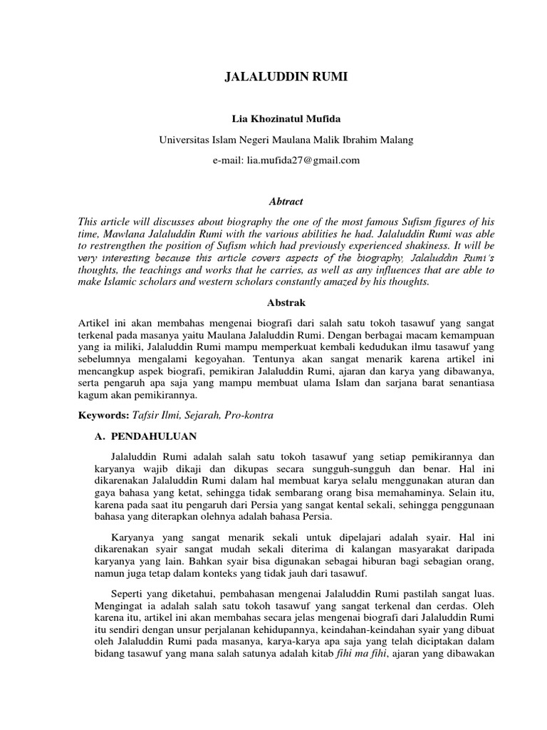 Jalaluddin Rumi | PDF