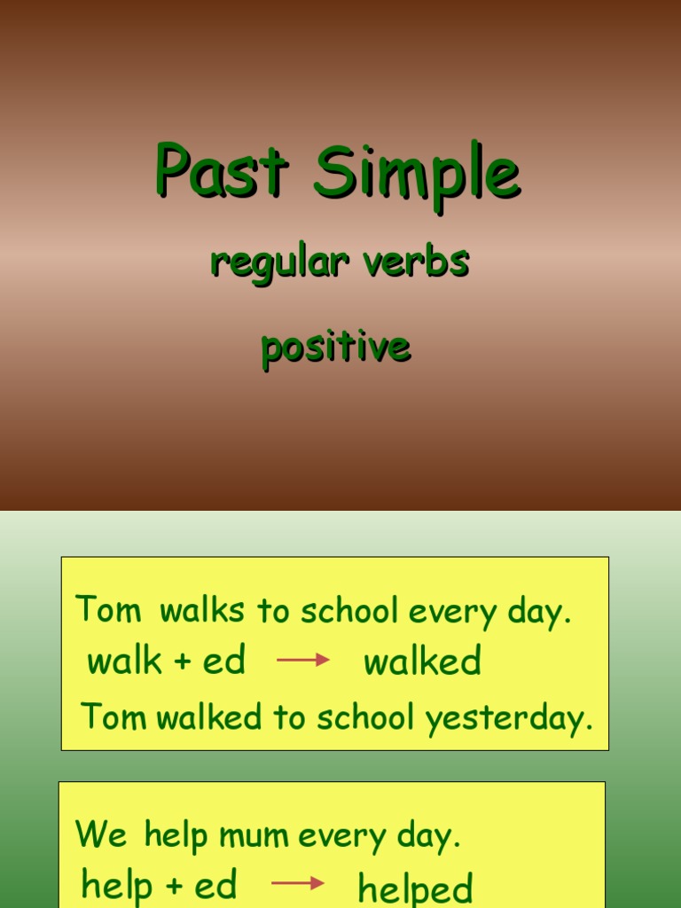 Past-Simple-Regular-Verbs - 111111111 | PDF