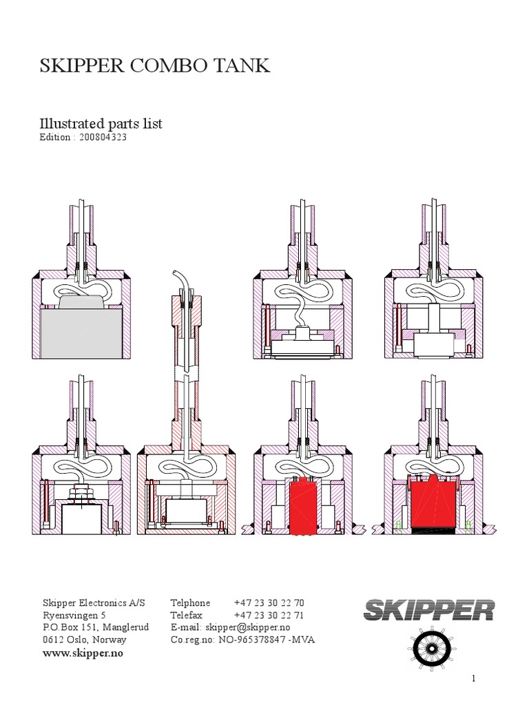 Skipper Combo Tank Parts Overview | PDF | Equipment | Manufactured Goods