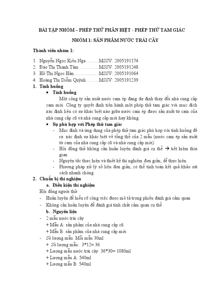 BT Nhom-Pt Phan Biet-Nhom 1 | PDF