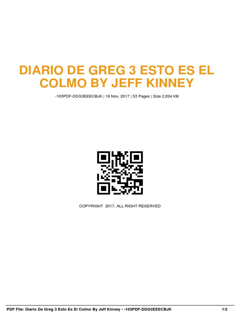 Diario de Greg 3 Esto Es El Colmo by Jeff Kinney A ...