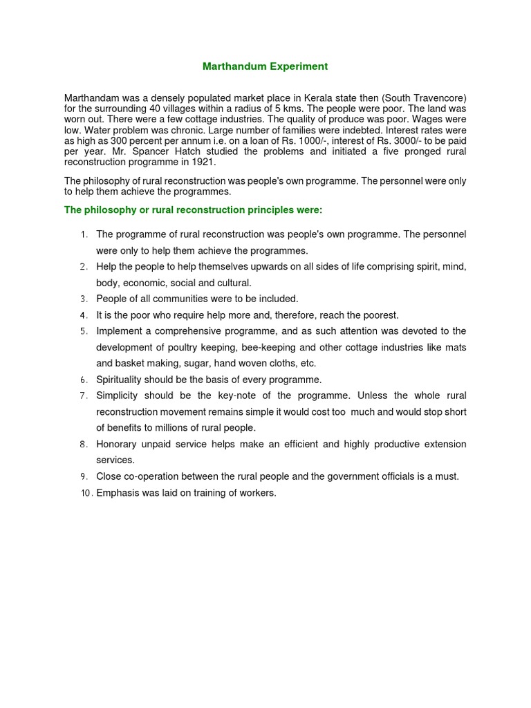 Marthandum Experiment | PDF