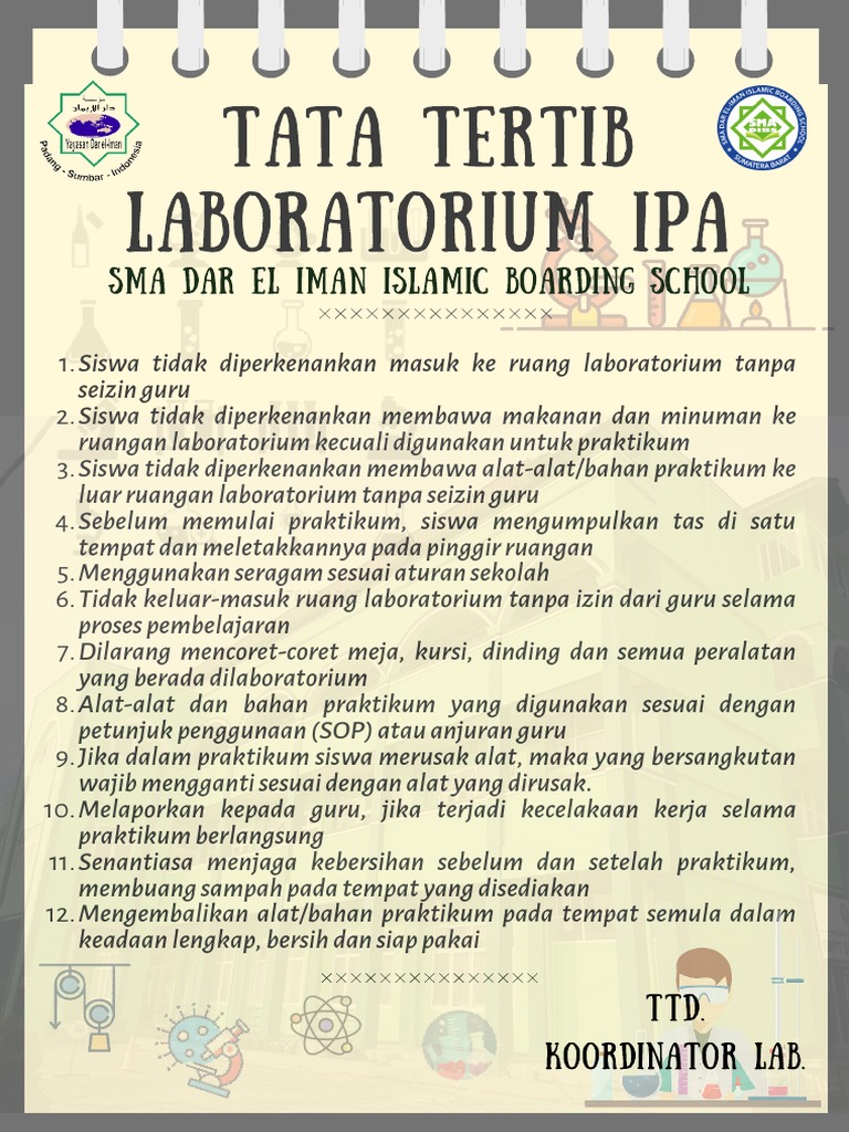 Tata Tertib Laboratorium Ipa | PDF