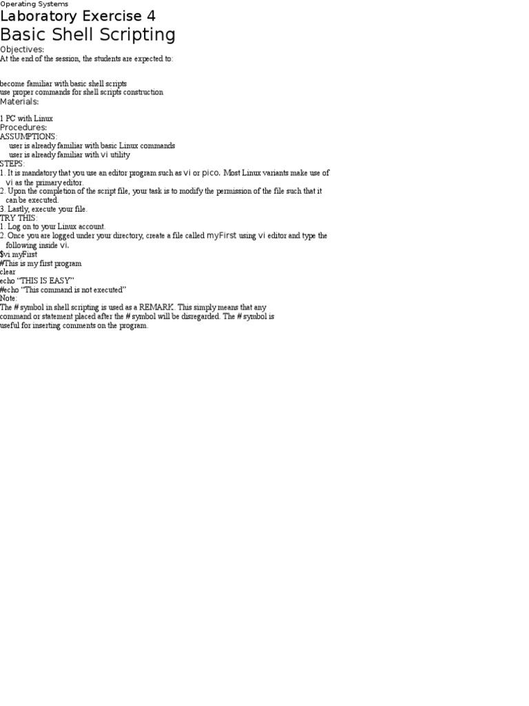 Lab 4 Pdf Variable Computer Science Command Line Interface