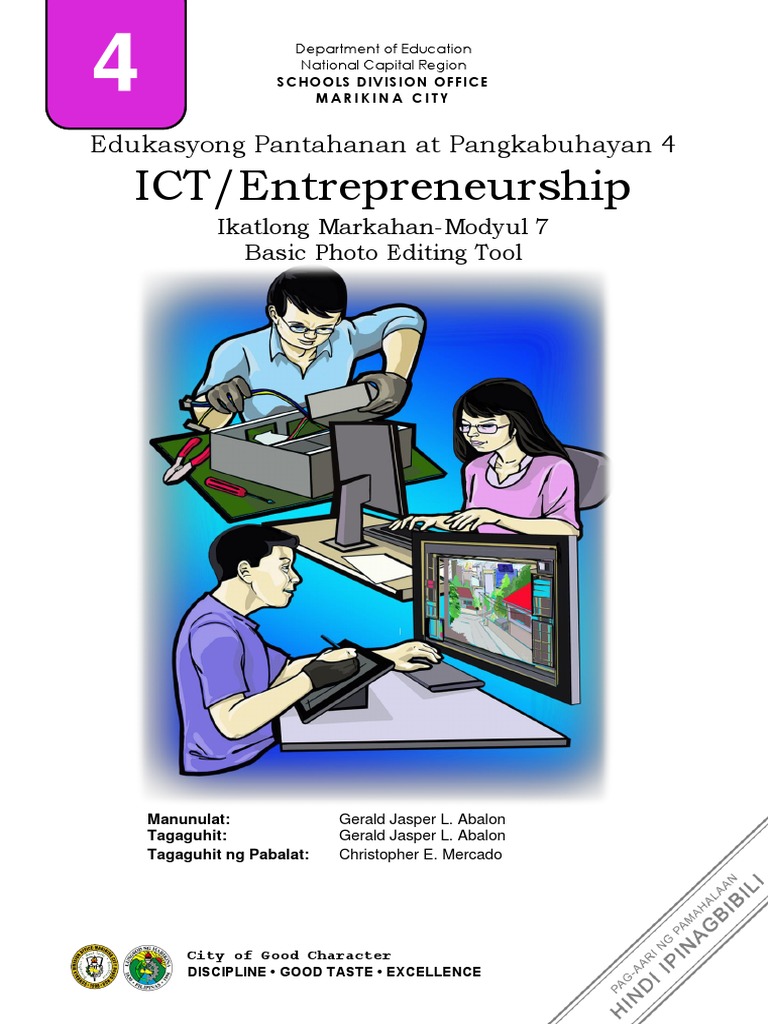 EPP4 ICT Q3 Mod7 Basic-Photo-Editing-Tool v6 | PDF