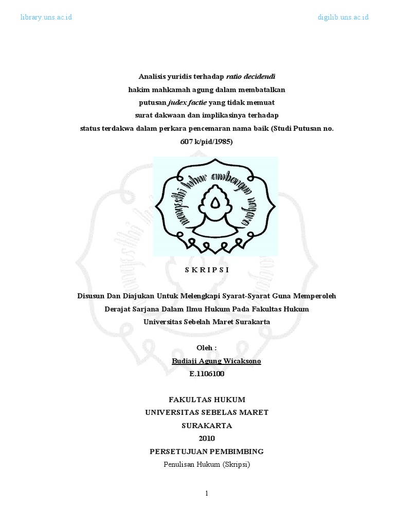 Skripsi Bab 1,2,3,4 | PDF