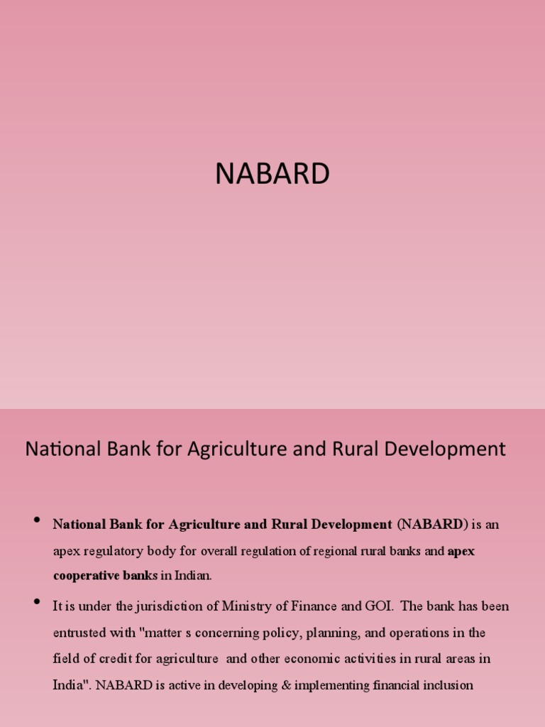 NABARD | PDF | Economies | Banking