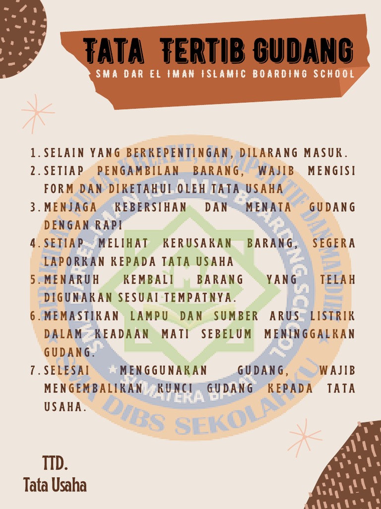 Tata Tertib Gudang | PDF