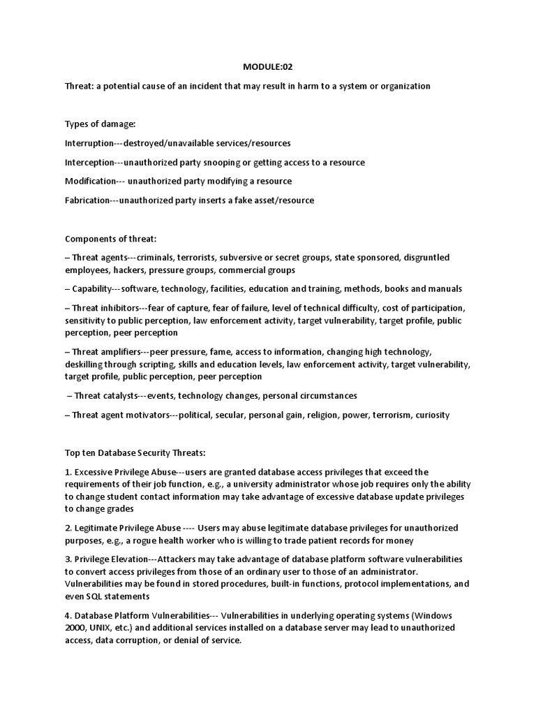 Module 02 (Cyber) | PDF | Denial Of Service Attack | Malware