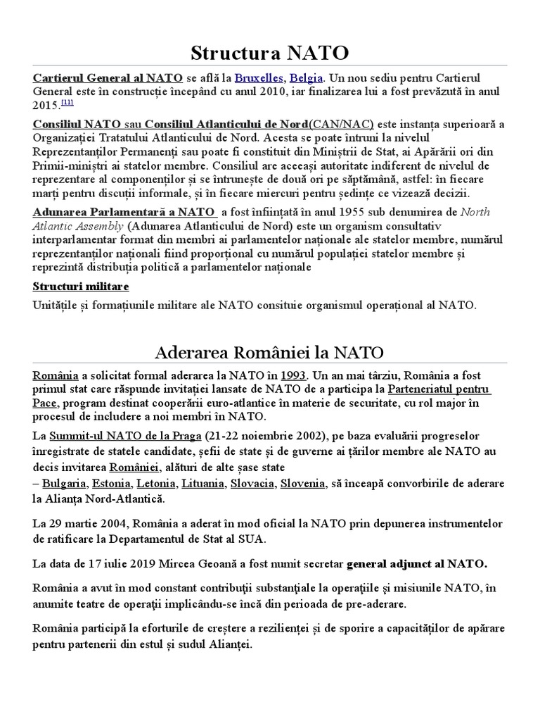 Structura NATO | PDF
