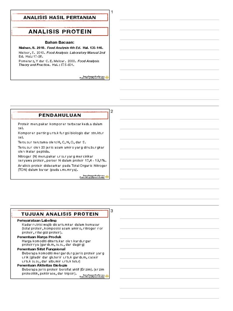 Protein Analysis | PDF
