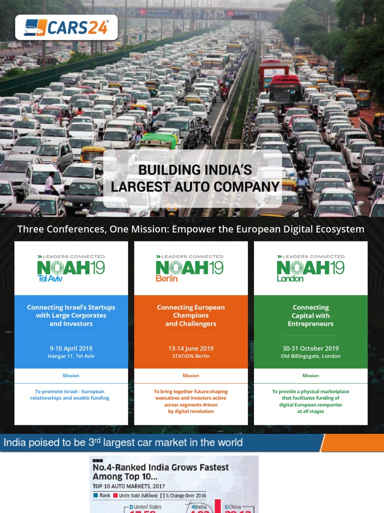 Cars24 Building Indians Largest Auto Company | PDF | Mergers And ...