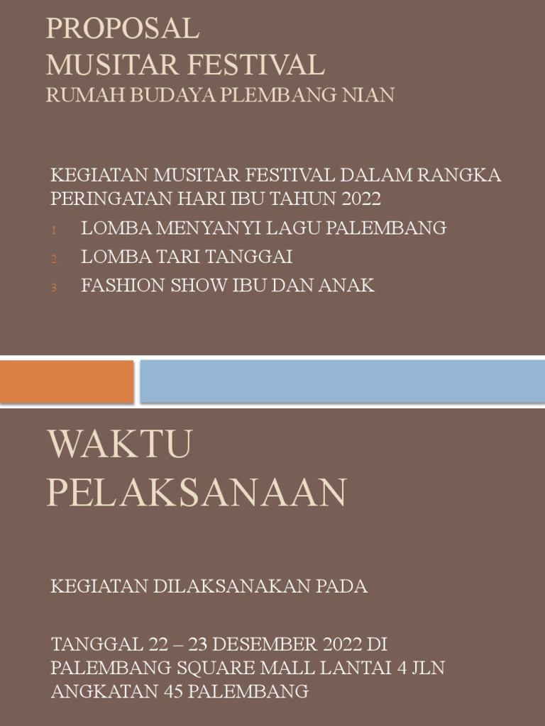 Proposal Hari Ibu 2022 | PDF | Kajian Bahasa Asing