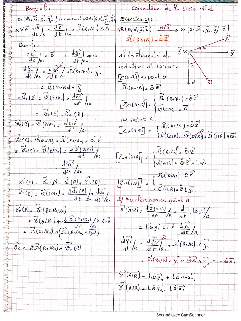 Correction Td-2 Mecanique Du Solide | PDF