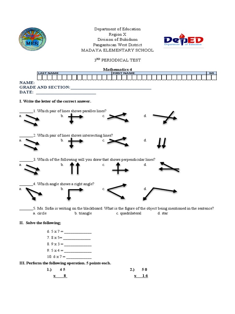 Mathematics 4 q3 | PDF | Elementary Mathematics | Mathematics