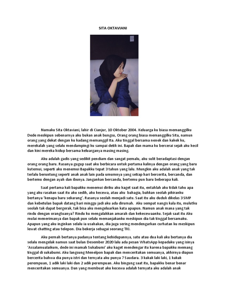 Auto Biografi Sita Oktaviani | PDF
