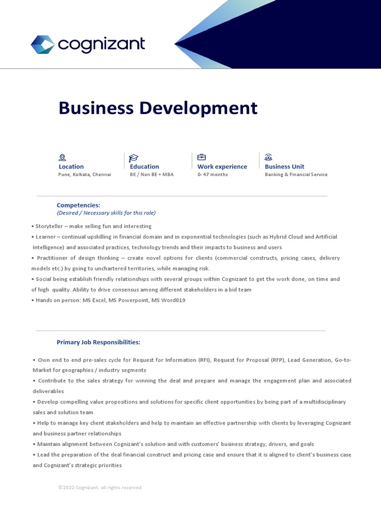Banking & Financial Services - Business Development | PDF
