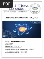 Physics Project Cover Pages | PDF