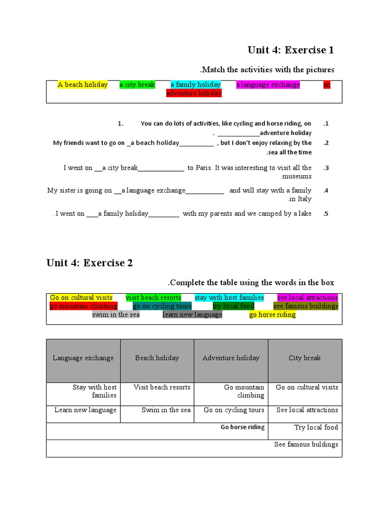 Unit 4 - Grammar | PDF