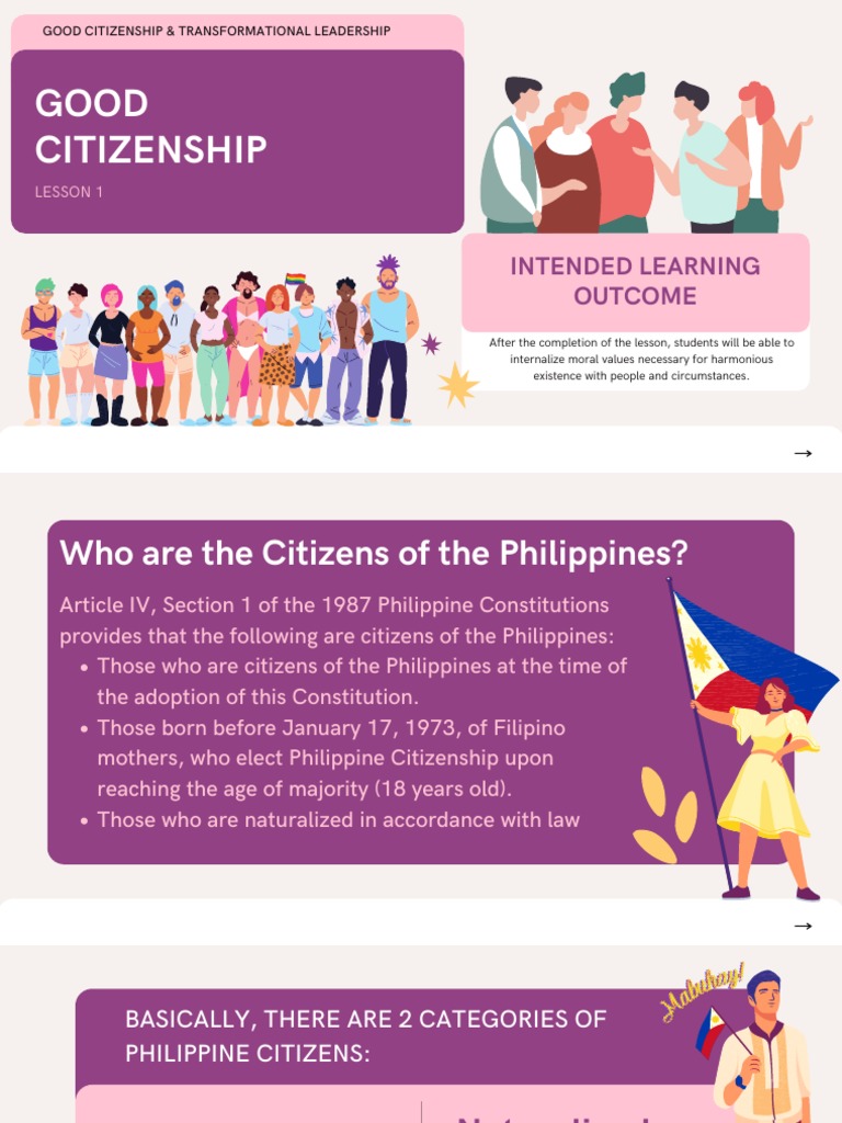 CWTS: Good Citizenship | PDF | Citizenship | Justice