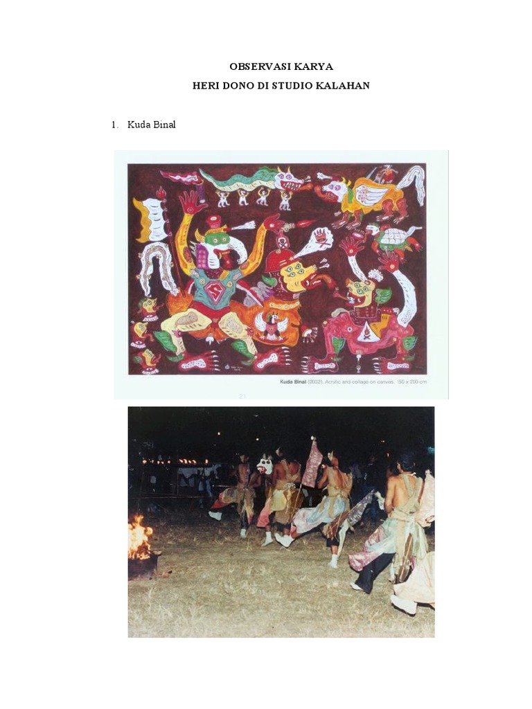 Observasi Karya Heri Dono | PDF | Ilmu Sosial | Fiksi Umum