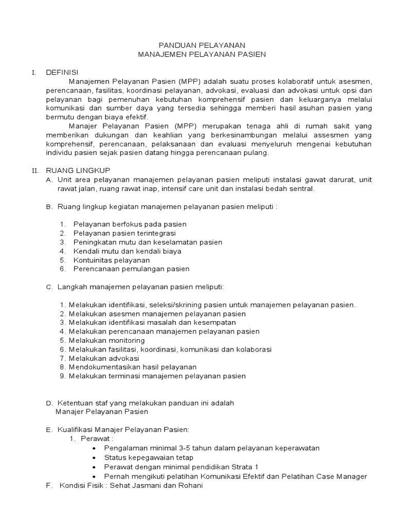 Contoh Panduan MPP | PDF