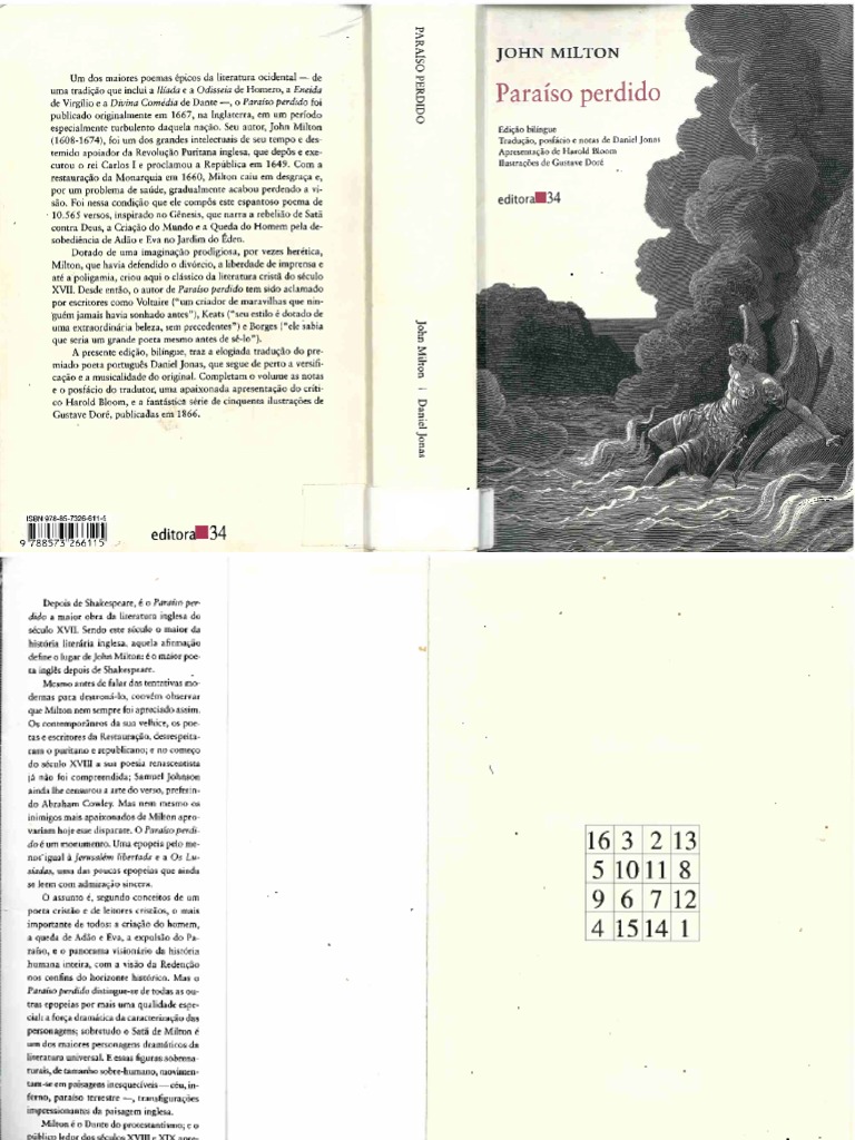 Paraíso Perdido (John Milton) | PDF | John Milton | Adão e Eva