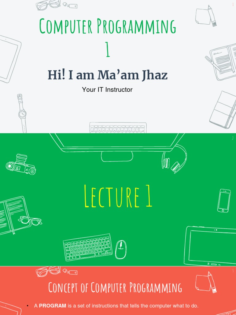 CP1 Lec1 Cont. | PDF | Computer Programming | Input/Output