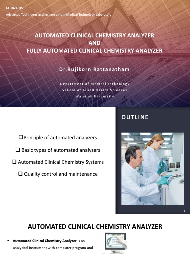 Automated Clinical Chemistry Analyzer-2-2565 | PDF | Automation ...