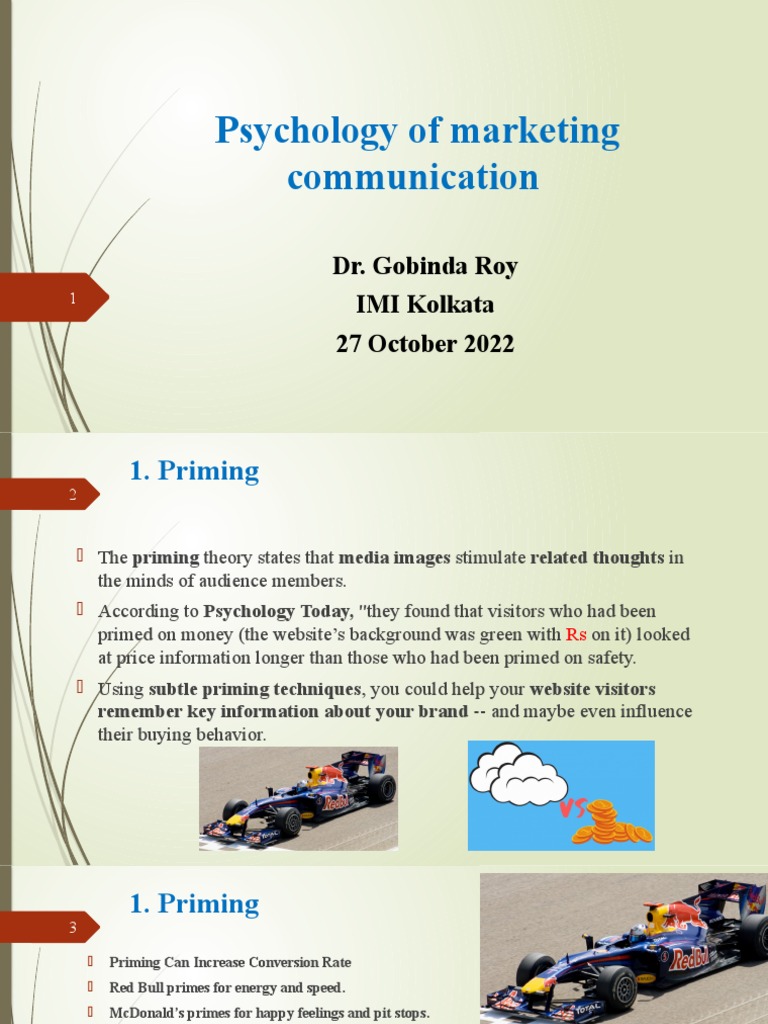 Topic 2.2 Psychology of Marketing Communication | Download Free PDF ...
