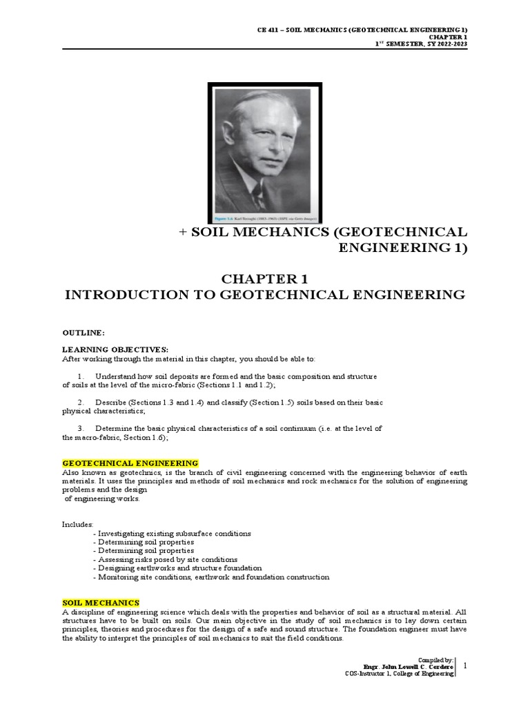 Soil Mechanics (Geotechnical Engineering 1) | PDF | Soil Mechanics | Geotechnical Engineering