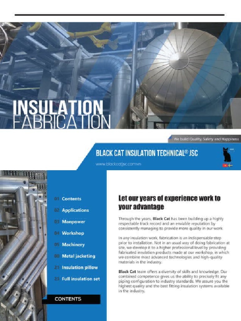 Black Cat Insulation Fabrication Brochure | PDF