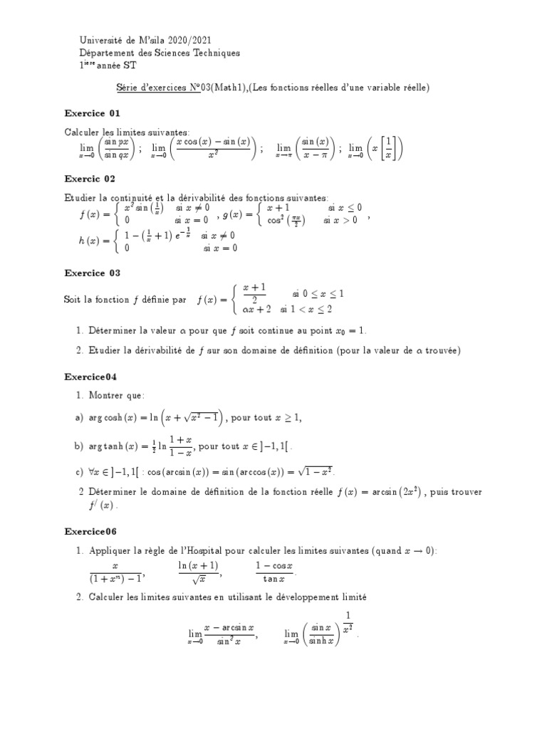 Développement limité de cos x ordre 3 | PDF | Méthodes et références ...