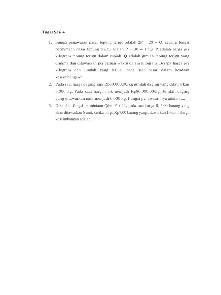 Tugas MTK Sesi 4 | PDF