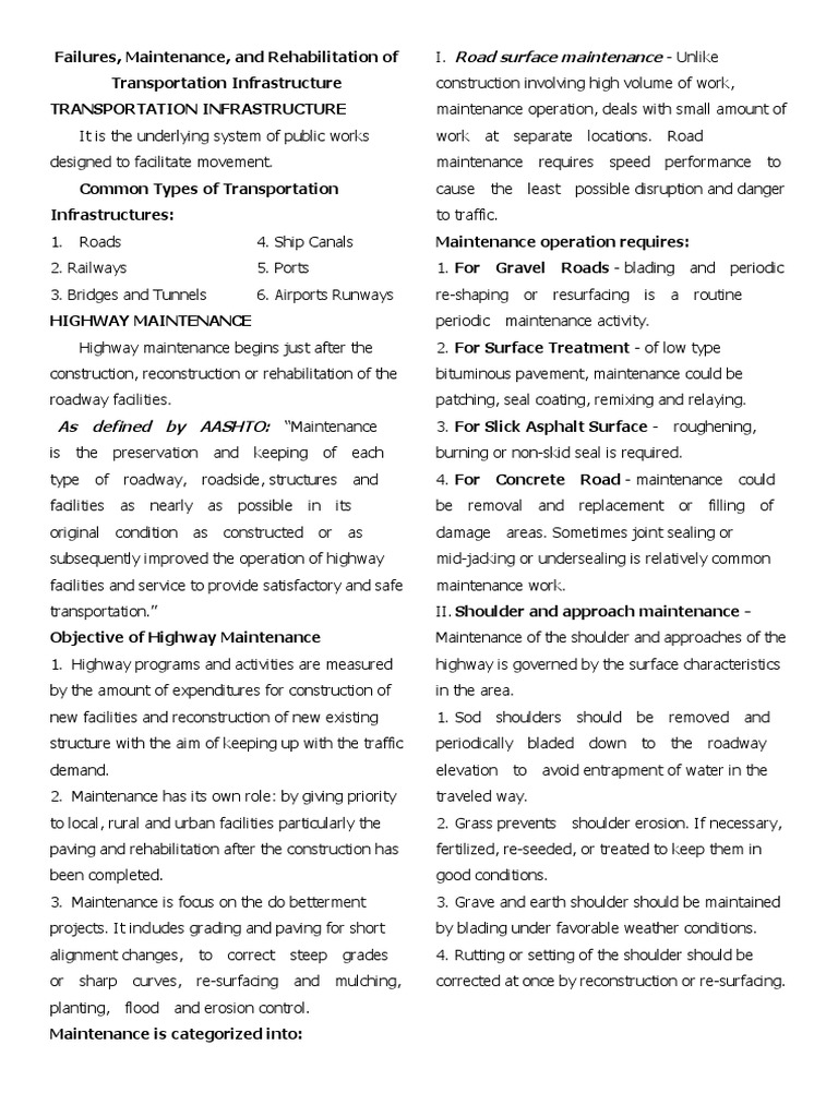 Highway Notes | PDF | Road | Road Surface
