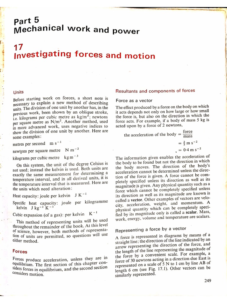 Forces A Level Book | PDF