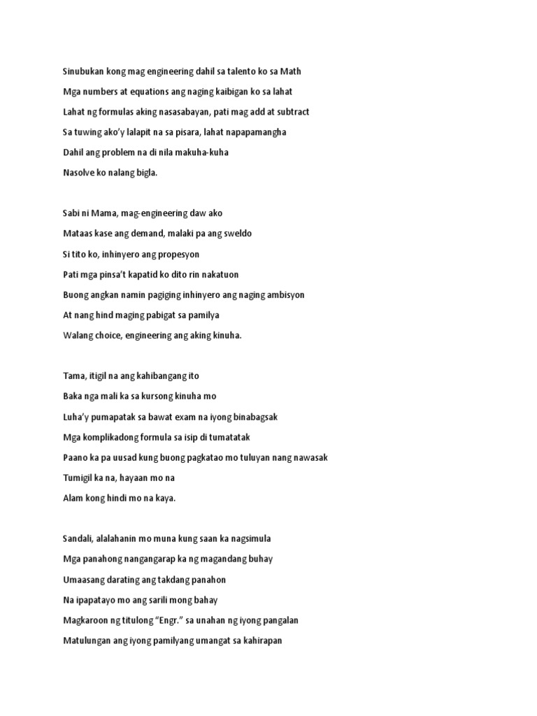 Spoken Poetry in Filipino | PDF