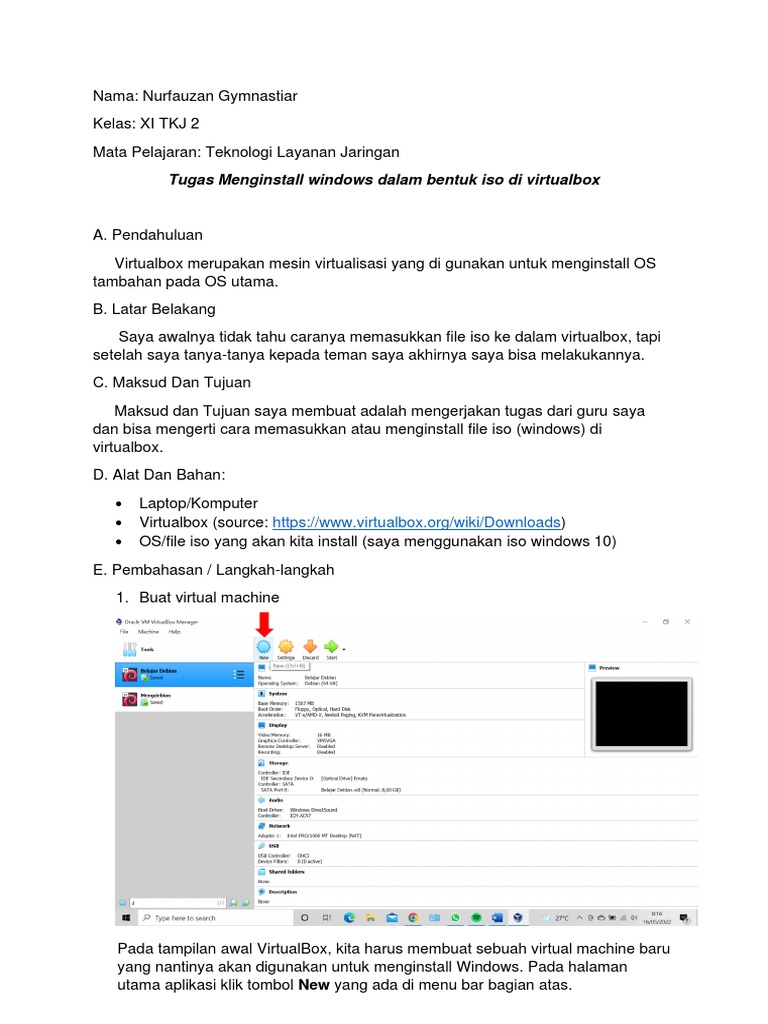 Cara Menginstall Windows Di Virtualbox | PDF | Game & Aktivitas | Komputer