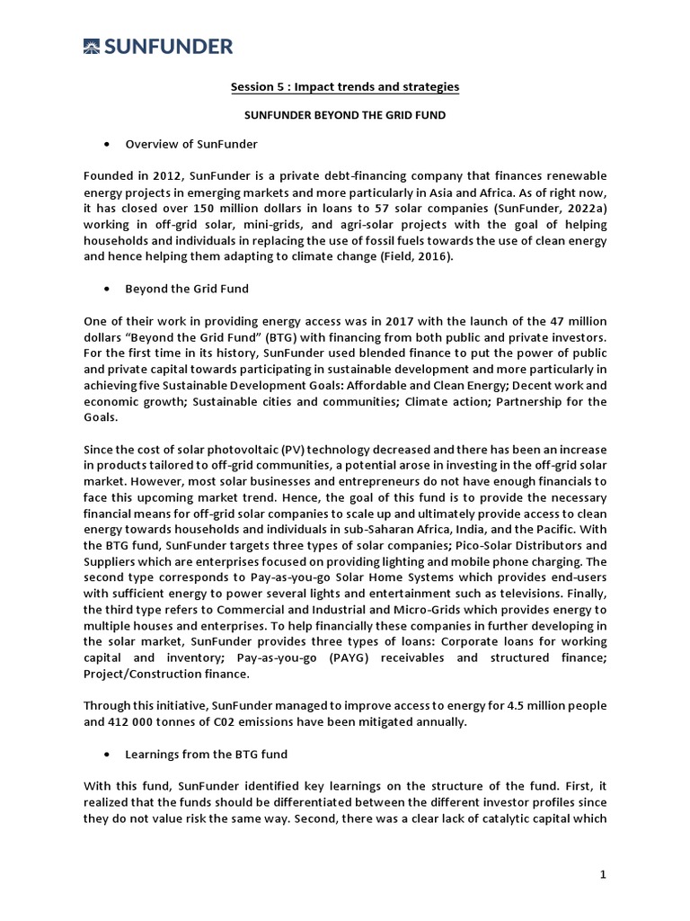 Article SunFunder | PDF | Off The Grid | Photovoltaic System