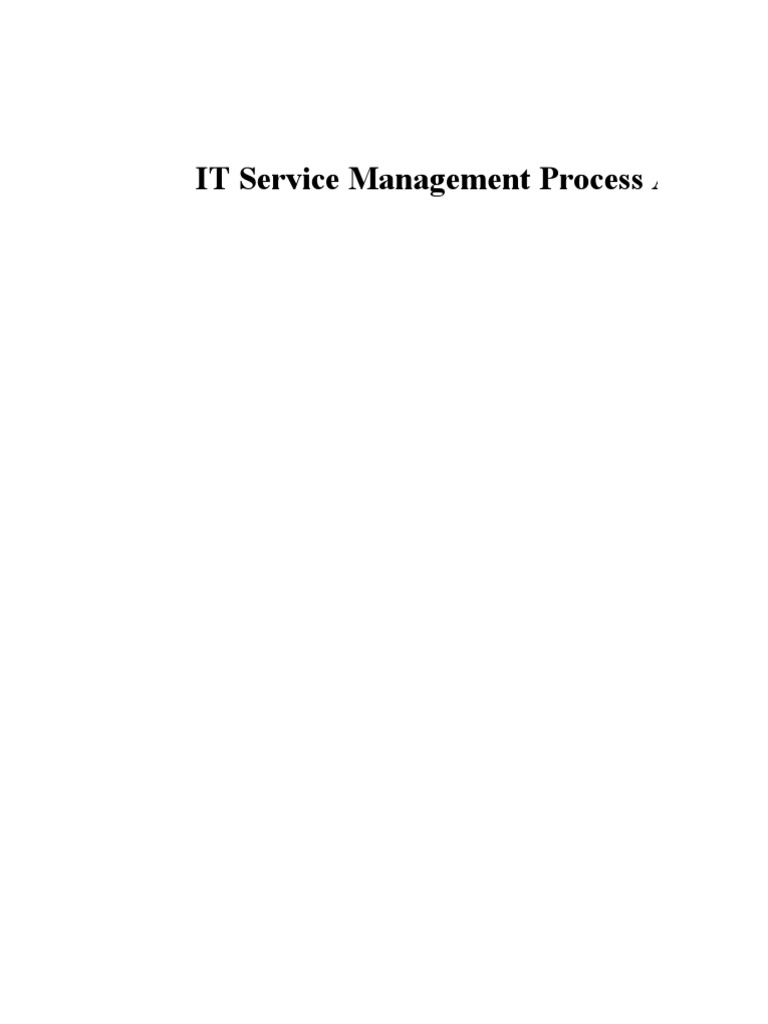 D. ITIL IT Service Management Process Assessment v3.2 | PDF