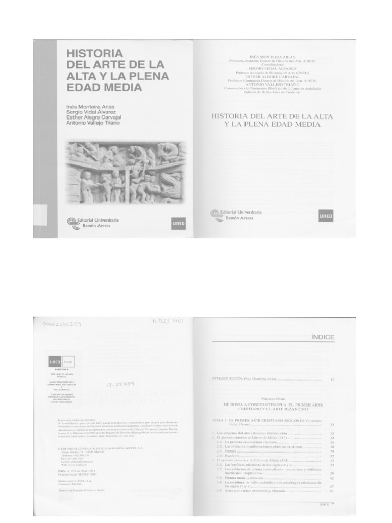 00 - MONTEIRO ET AL Historia Del Arte de La Alta y La Plena Edad Media ...