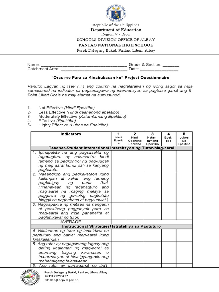 Monitoring and Evaluation Tool | PDF