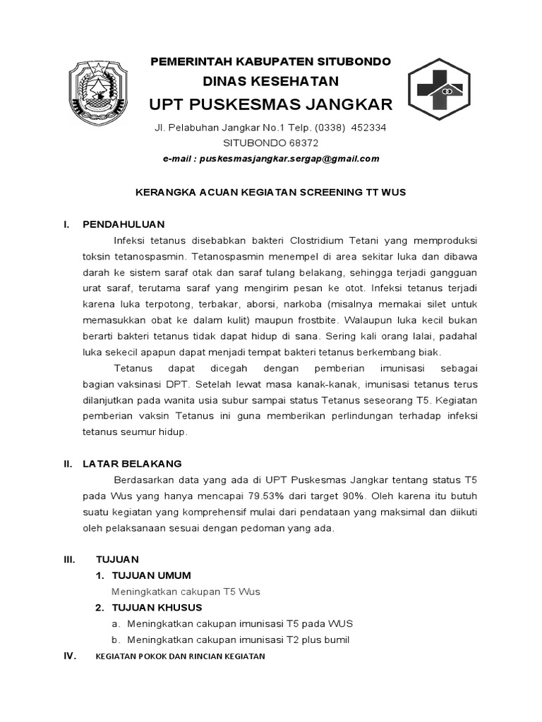 KAK Screening TT Wus | PDF